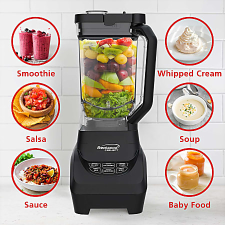 Brentwood Select 8.5 Cup 1000 Watt Professional Smart Blender Black JBS ...