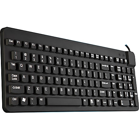 Man Machine Premium Full Size Waterproof Disinfectable Keyboard Cable ...
