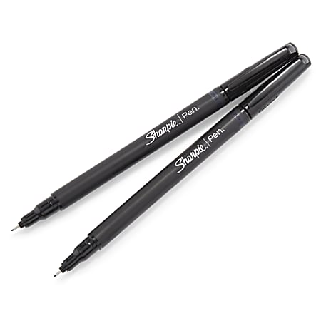 Sharpie Pens Fine Point 0.4 mm Black Barrels Assorted Ink Colors Pack ...