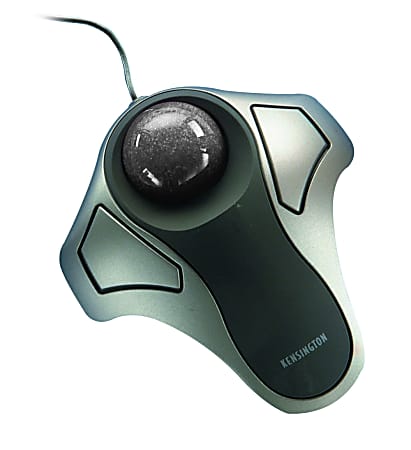 Kensington Orbit Optical Trackball Metallic SilverBlack - Office Depot