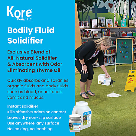 Kore Design Body Fluid Solidfier Light Weight Absorbent For Absorbing ...