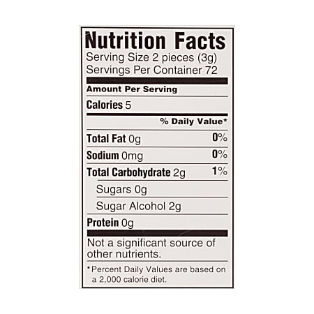 Trident Cool Rush White Sugarless Gum Dual Tear Pack 0.075 Oz - Office ...