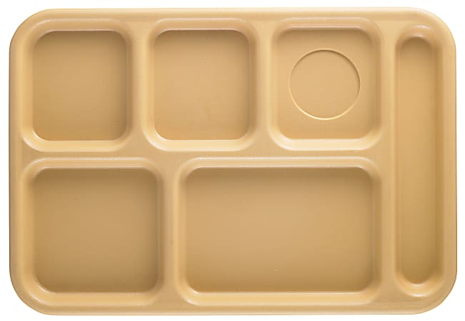 Cambro Co Polymer Compartment Trays Tan Pack Of 24 Trays - Office Depot