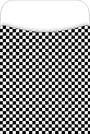Barker Creek Library Pockets 3 x 5 Check BlackWhite Pack Of 60 Pockets ...