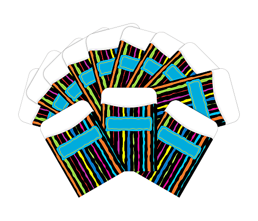 Barker Creek Peel Stick Library Pockets 3 x 5 Neon Pack Of 60 Pockets ...