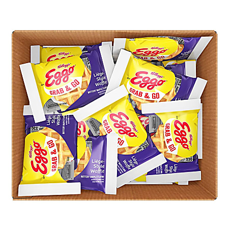 Eggo Liege Style Maple Waffles 1.94 Oz Carton Of 54 Waffles - Office Depot