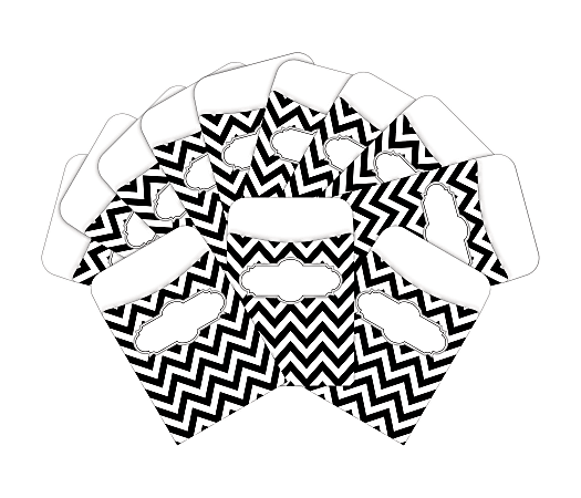 Barker Creek Peel Stick Library Pockets 3 x 5 Chevron Pack Of 60 ...