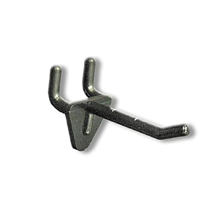 Azar Displays Glass Filled Nylon Hooks 2 Black Pack Of 50 Hooks - ODP ...