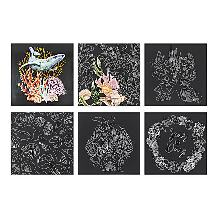 Brea Reese Scratch Art Paper Pad 8 x 8 Under the Sea - Office Depot
