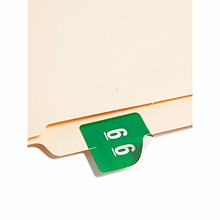 Smead DCC and DCCRN Color Coded Numeric Labels SMD67426 Number 1 12 W x ...