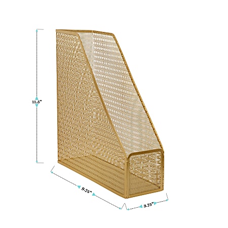 Martha Stewart Ryder Mesh Metal Single Slot Magazine File Holder ...