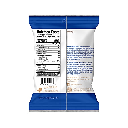 Homefree Vanilla Mini Cookies 1.1 Oz Case Of 10 Packages - Office Depot