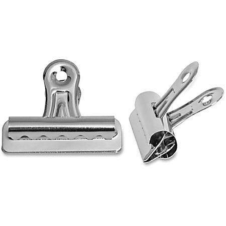 Bulldog Clips Medium Nickel Plated 36Box - Office Depot