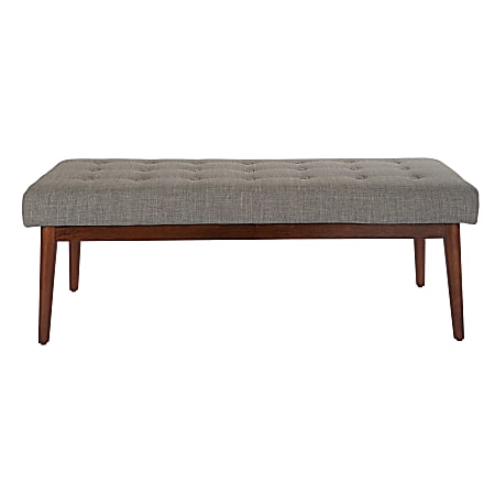 Ave Six West Park Bench CementCoffee - Office Depot