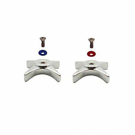 T S Brass 4 Arm Faucet Handle Kit Stainless - Office Depot