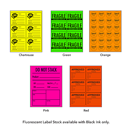Custom 1 Color Laser Sheet Labels And Stickers 2 12 x 4 Rectangle 8 ...