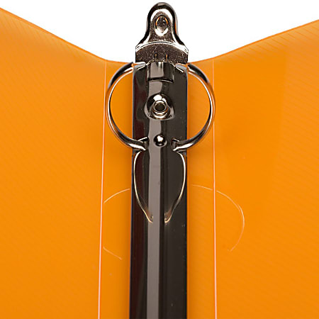 JAM PAPER 3 Ring Plastic Binder 1 inch Orange - Office Depot