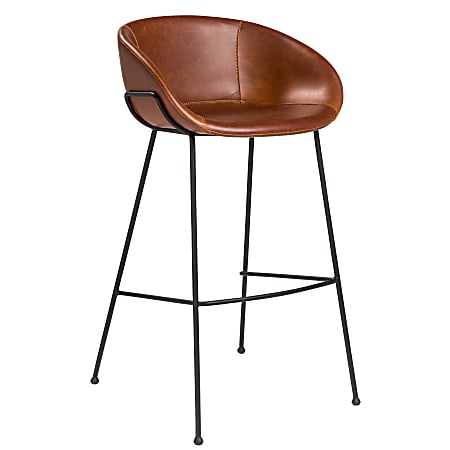 Eurostyle Zach B Bar Stools Matte BlackDark Brown Set Of 2 Stools ...