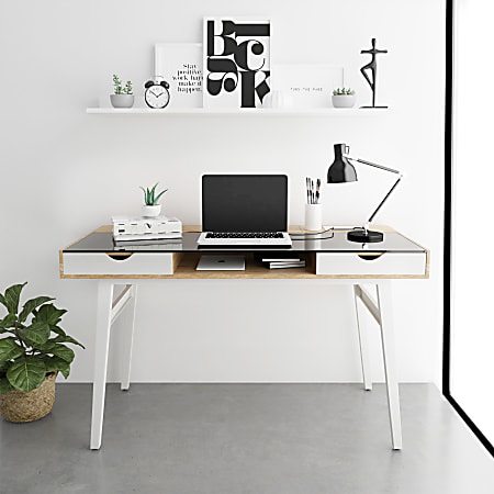 Techni Mobili 51 W Computer Desk With Storage Walnut Brown - Office Depot