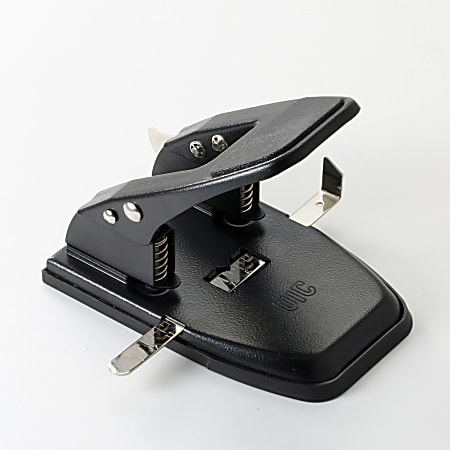 OIC Heavy Duty 2 Hole Punch Black - Office Depot