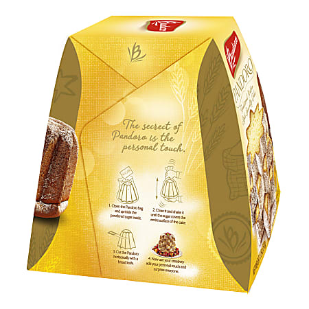 Bauducco Foods Pandoro Specialty Cakes, 17.5 Oz, Case Of 12 Boxes