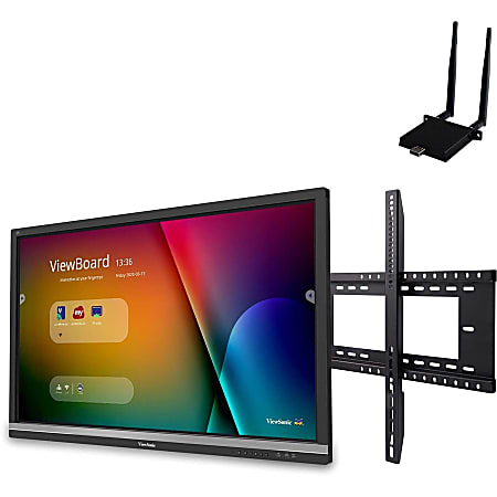 Viewsonic 55 ViewBoard 4K Ultra HD Interactive Flat Panel Bundle LCD ...