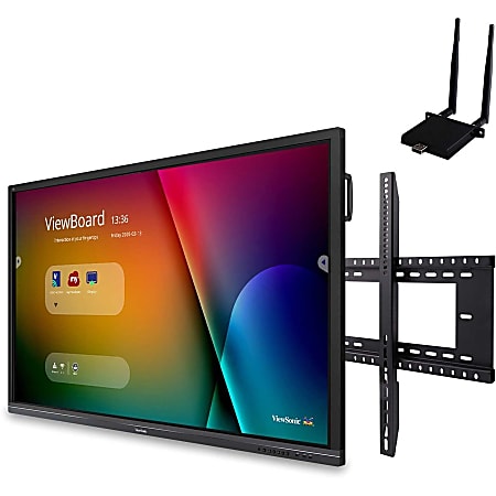 ViewSonic ViewBoard IFP8650 E1 Interactive Flat Panel Education Bundle ...