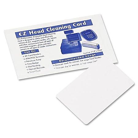 PM Machine Cleaning Swipe Cards 10 Pack - Office Depot
