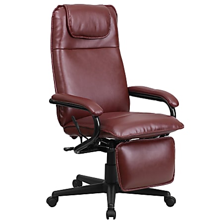 Flash Furniture Ergonomic LeatherSoft Faux Leather High Back Reclining ...