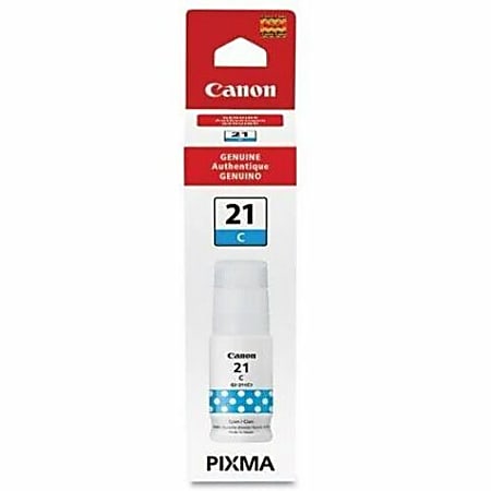 Canon GI 21 Cyan Ink Tank 4537C001 - Office Depot