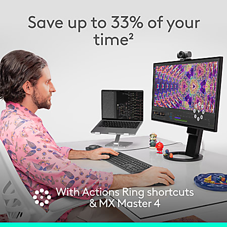 Logitech MX Master 4 Ergonomic Wireless Mouse with Advanced Performance ...
