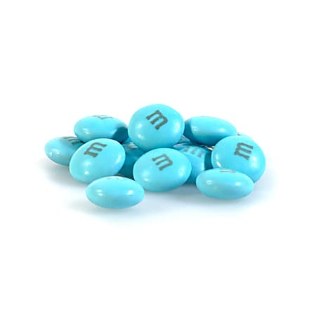 M M s Single Color Candies Light Blue 2 Lb Bag - Office Depot