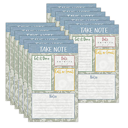 Teacher Created Resources Notepad 5 14 x 8 14 50 Sheets Classroom Cottage Pack Of 12 - ODP ...