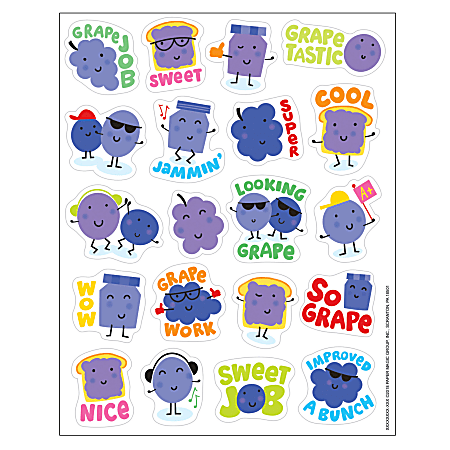 Eureka Scented Stickers Grape 80 Stickers Per Pack Set Of 6 Packs ...