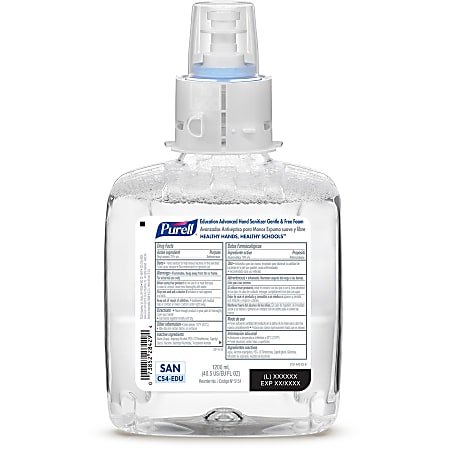 Purell Education Advanced Gentle And Free Hand Sanitizer Refill 40.57 ...
