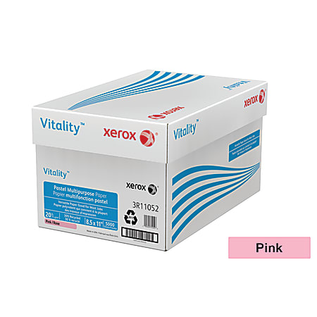 Xerox Vitality Pastel Color Multi Use Printer Copy Paper 10 Reams Pink ...