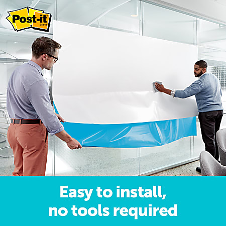 Post it Non Magnetic Dry Erase Whiteboard Surface 48 x 72 White ...