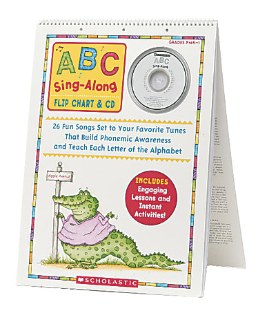 Scholastic ABC Flip ChartCD - Office Depot