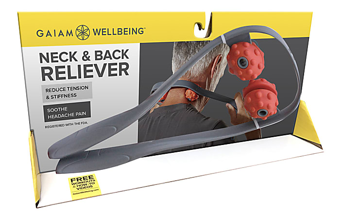 Gaiam Neck And Back Reliever 12 38 H x 12 34 W x 2 18 D Multicolor ...