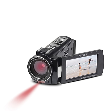 Minolta 2.7K Quad HD 16x Digital Zoom IR Night Vision Video Camcorder ...