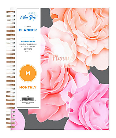 Blue Sky Monthly Planner 8 x 10 Joselyn January to December 2021 101395 ...