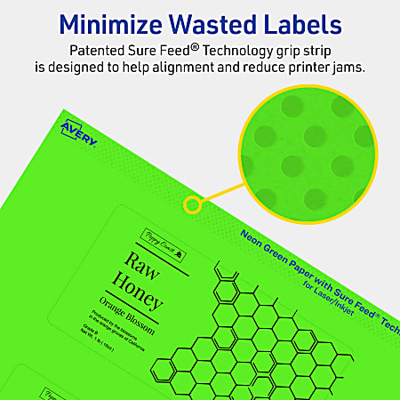 Avery Print To The Edge Labels With Sure Feed Technology 94246 NGP20 ...