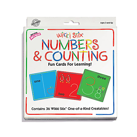 Wikki Stix Numbers And Counting Cards Sets Pack Of 2 Sets - Office Depot