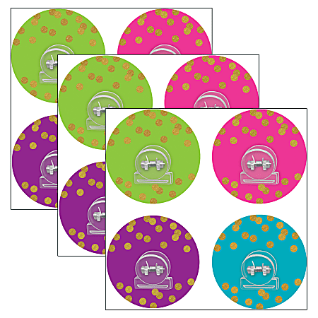 Teacher Created Resources Clingy Thingies Clips Confetti 4 Per Pack Set ...