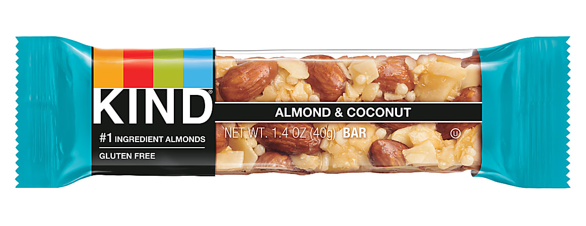 KIND Almond And Coconut Fruit And Nut Bars 1.4 Oz Box Of 12 - Office Depot