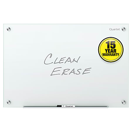 Quartet Infinity Unframed Glass Non Magnetic Dry Erase Whiteboard 48 x ...