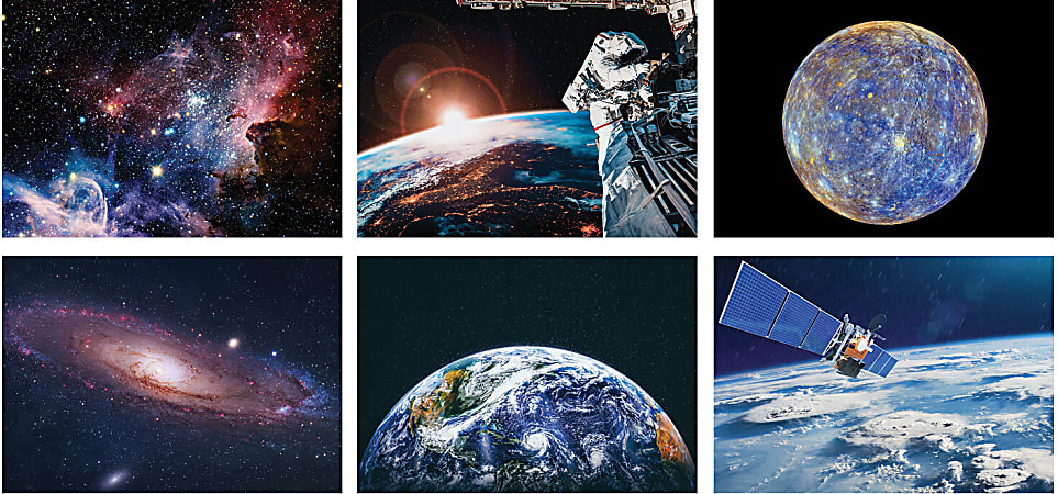Custom Luxe Images From Space Spiral Wall Calendar 11 x 17 - Office Depot