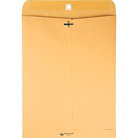 Quality Park Envelopes 10 x 13 Clasp Closure Brown Box Of 100 QUA37797 ...