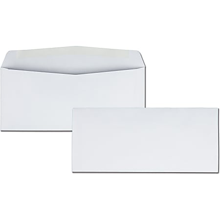 Quality Park 10 Business Envelopes Gummed Seal White Box Of 500 ...