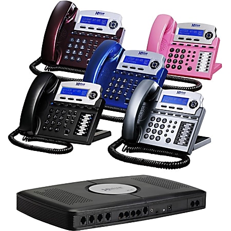 XBLUE Networks X16 Corded Telephone Charcoal - Office Depot
